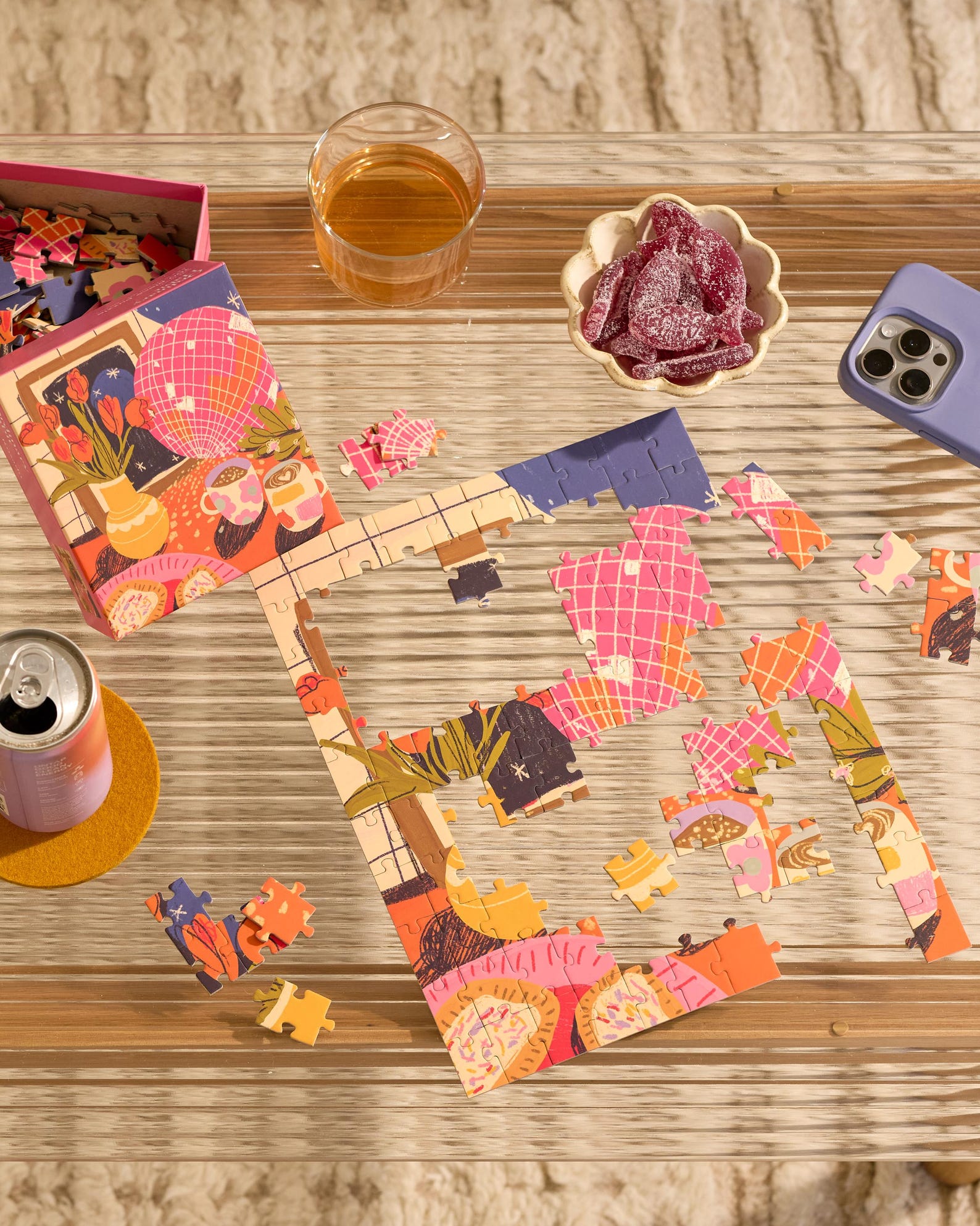 Disco Tea - 100 Piece Mini Limited Edition Jigsaw Puzzle, Velvet Touch ...