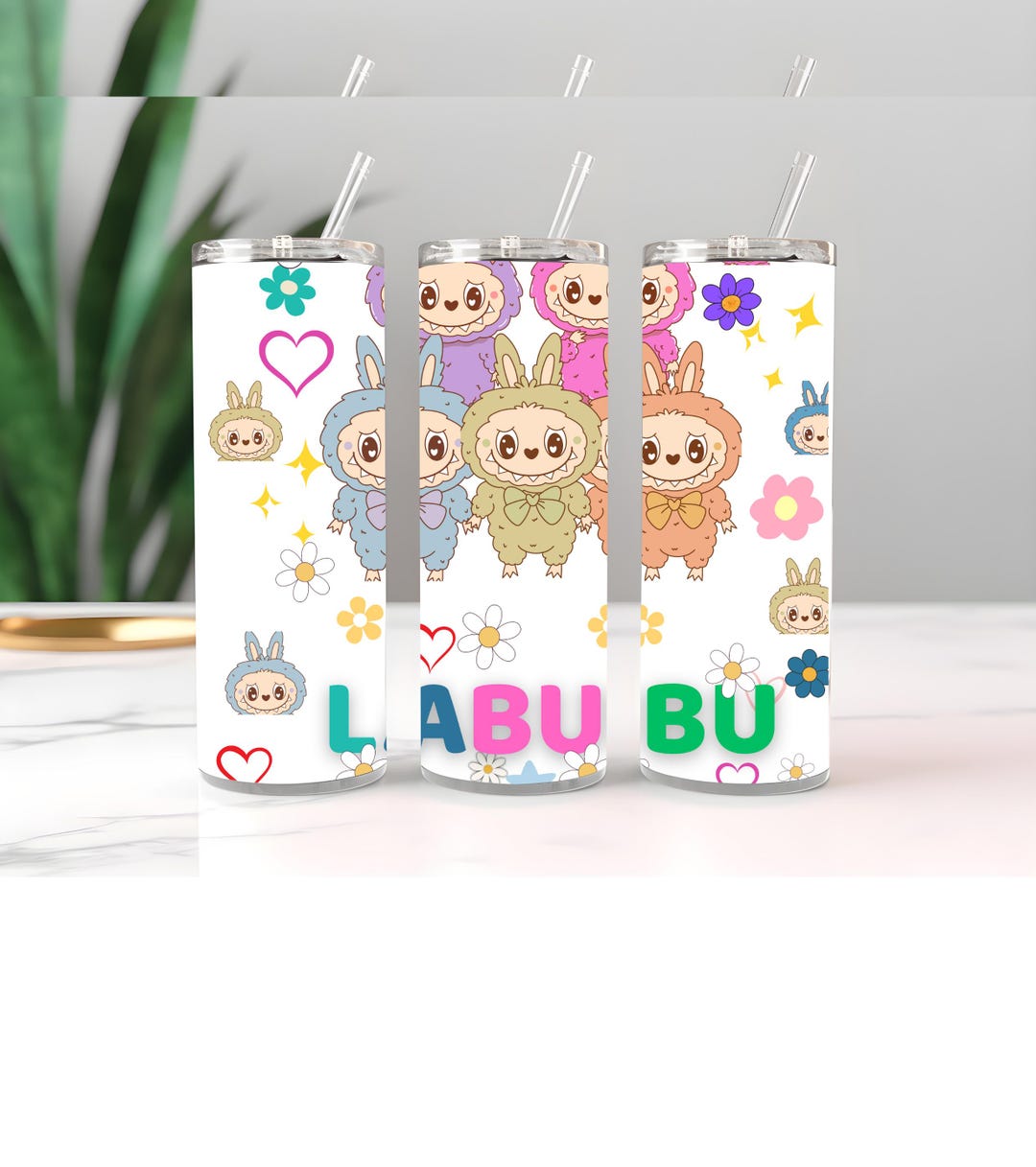 Labubu Tumbler Wrap PNG Digital Download, Cute Labubu Tumbler Design ...