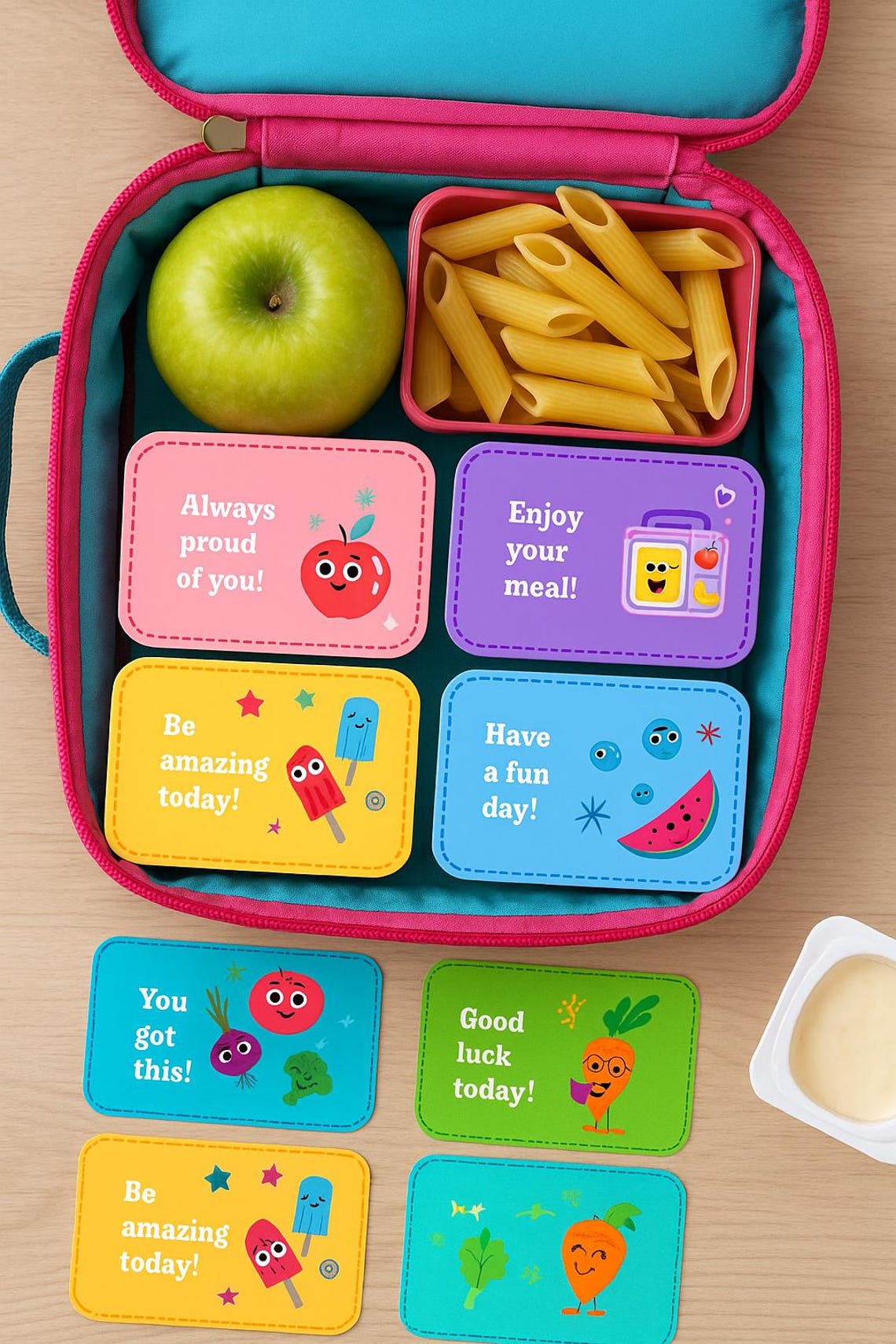 Printable Lunchbox Notes for Kids | Cute & Colorful Encouragement Cards ...