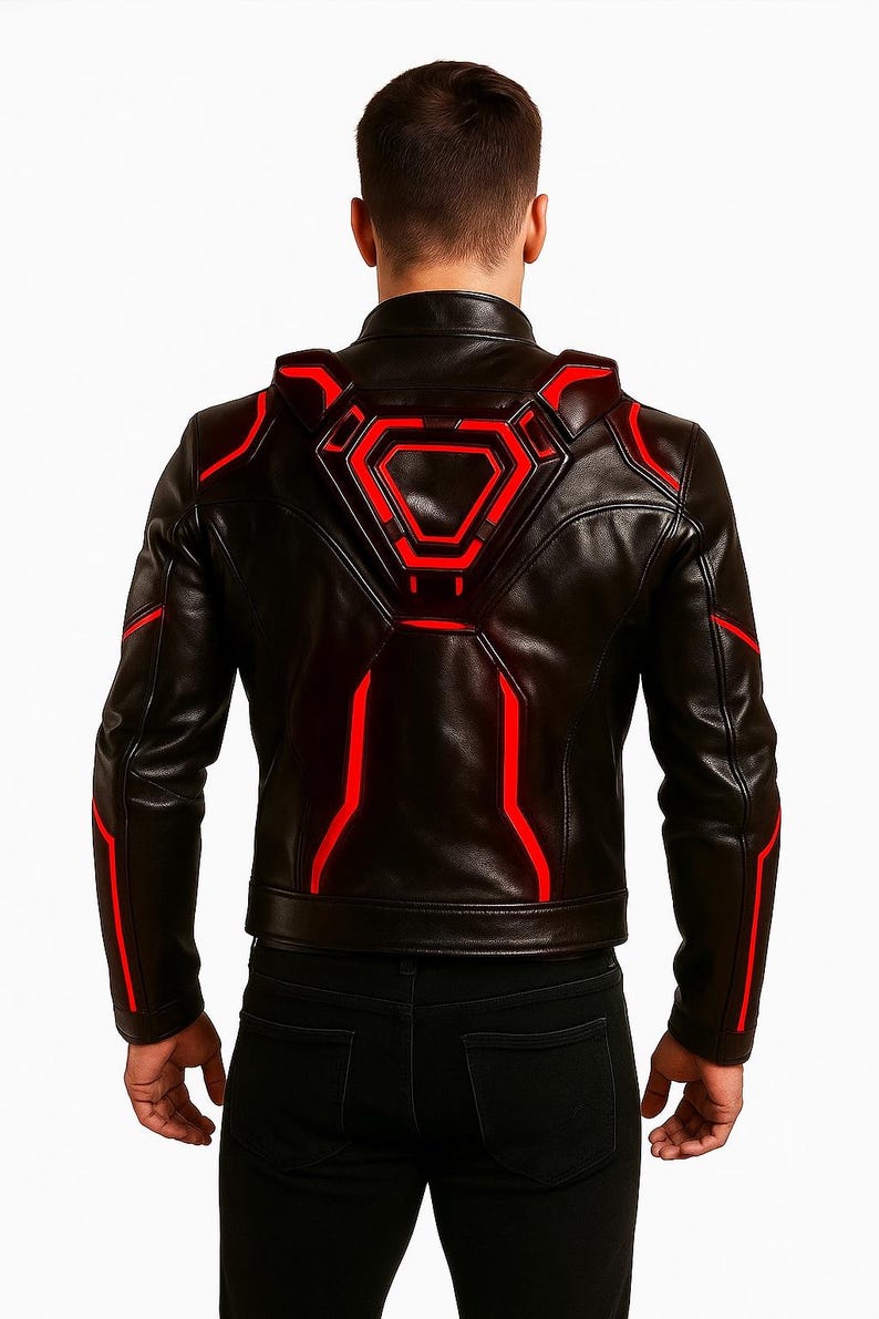 TRON Ares Inspired Leather Jacket – HANDMADE Sci-fi Cosplay Costume - Etsy