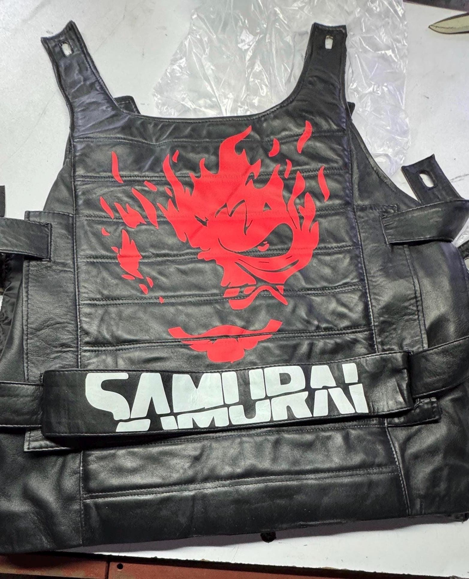 Johnny Silverhand Samurai Inspired Leather Vest Cosplay for Fans ...