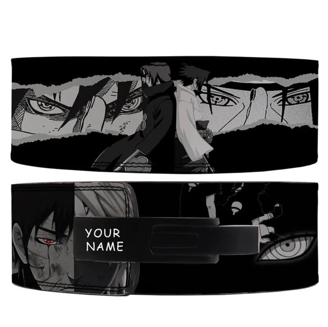 Itachi Uchiha Anime Lever Belt – Naruto Weightlifting Belt for ...