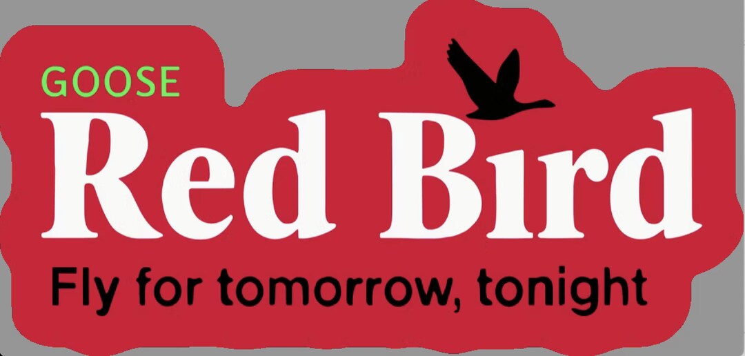 Goose Red Bird Sticker - Big Red Design - Etsy