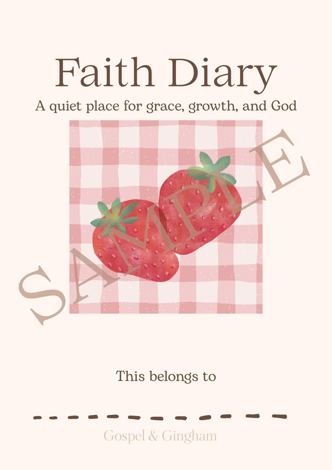 Faith Diary for Goodnotes, Onenote | Digital Christian Journal PDF ...