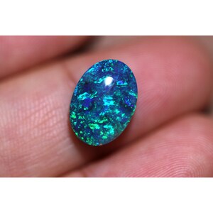 4.79 Cts Natural Black Opal Stone From Lightning Ridge, Perfect for ...