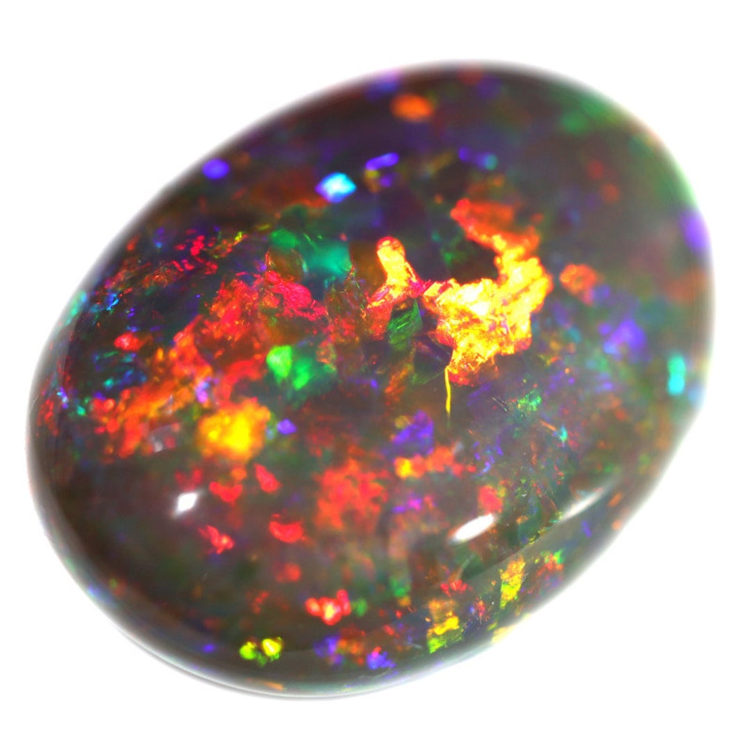 Rainbow Fire Ópalo Negro Sólido Natural de Lightning Ridge - Etsy España