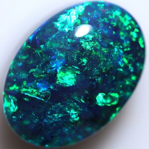 4.79 Cts Natural Black Opal Stone From Lightning Ridge, Perfect for ...