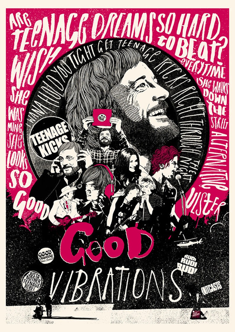 Good Vibrations Screen Print - Etsy