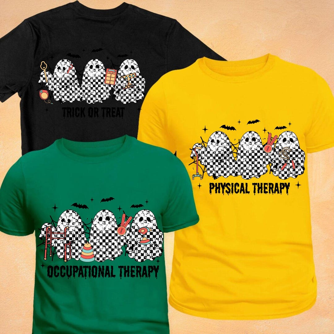OT PT SLP Halloween Png Bundle: Therapy Shirt Design (digital Download ...