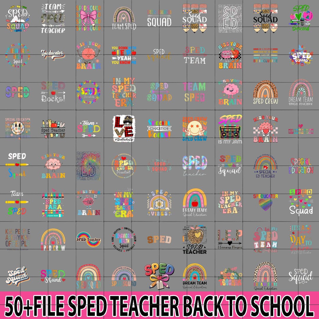 Sped Png Bundle, Special Education Teacher Png, Sped Teacher ...