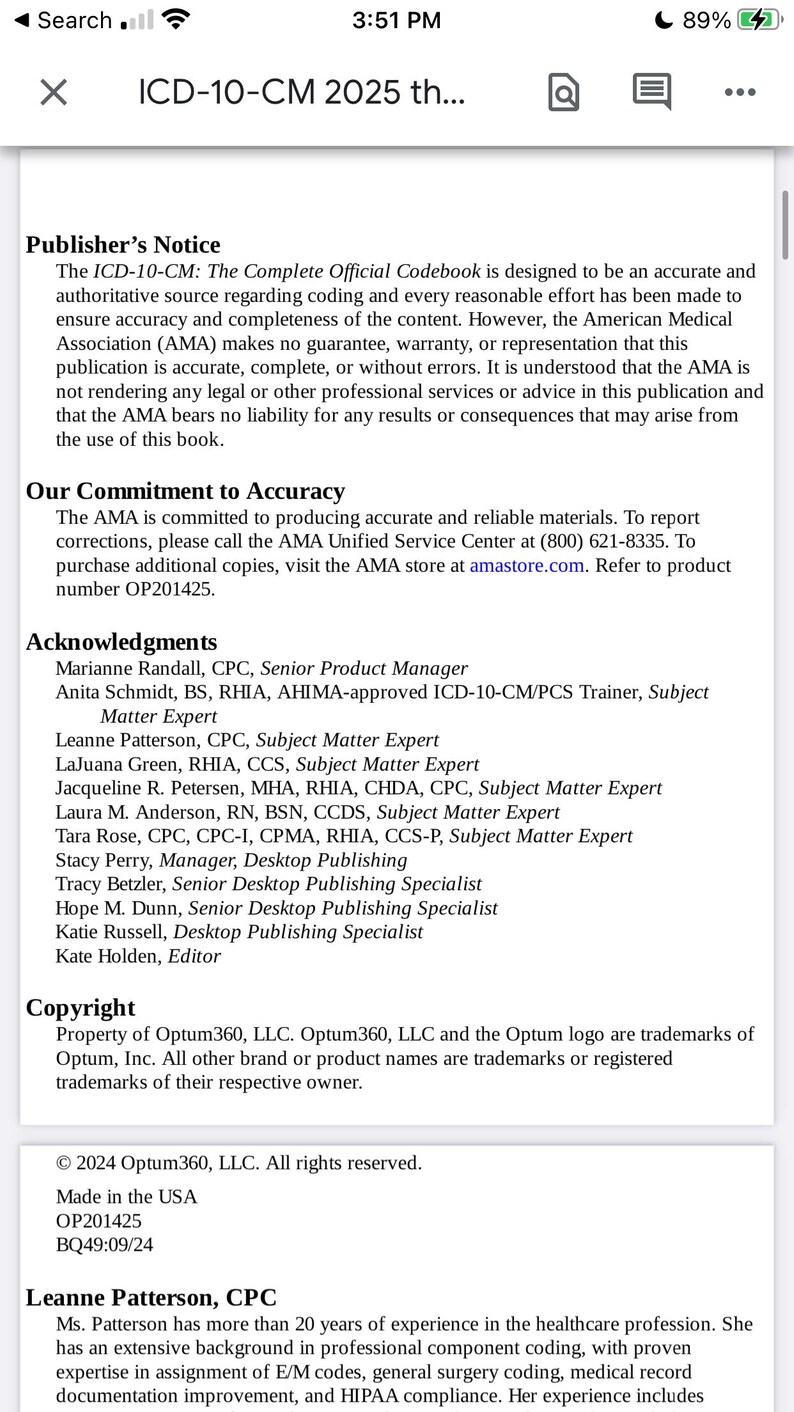 ICD-10-CM 2025 the Complete Official Codebook (the Complete Official ...