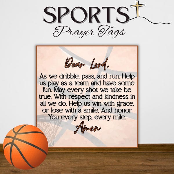 Basketball Prayer - Etsy