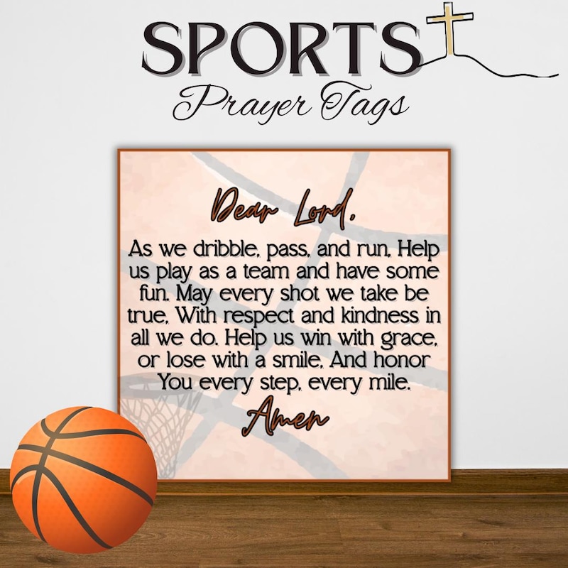 Basketball Prayer - Etsy