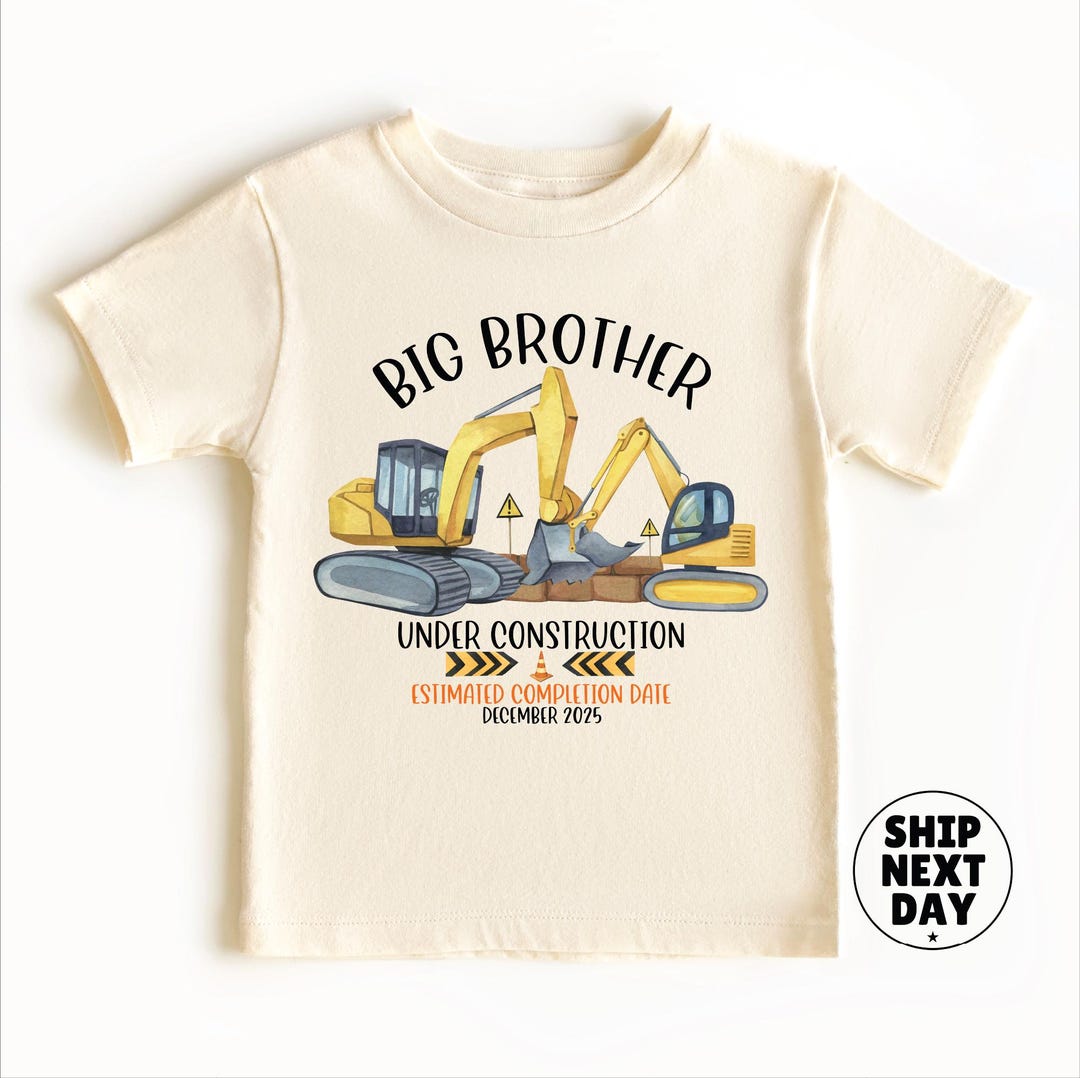 Personalized Big Brother Shirt, Big Brother Under Construction Shirt ...