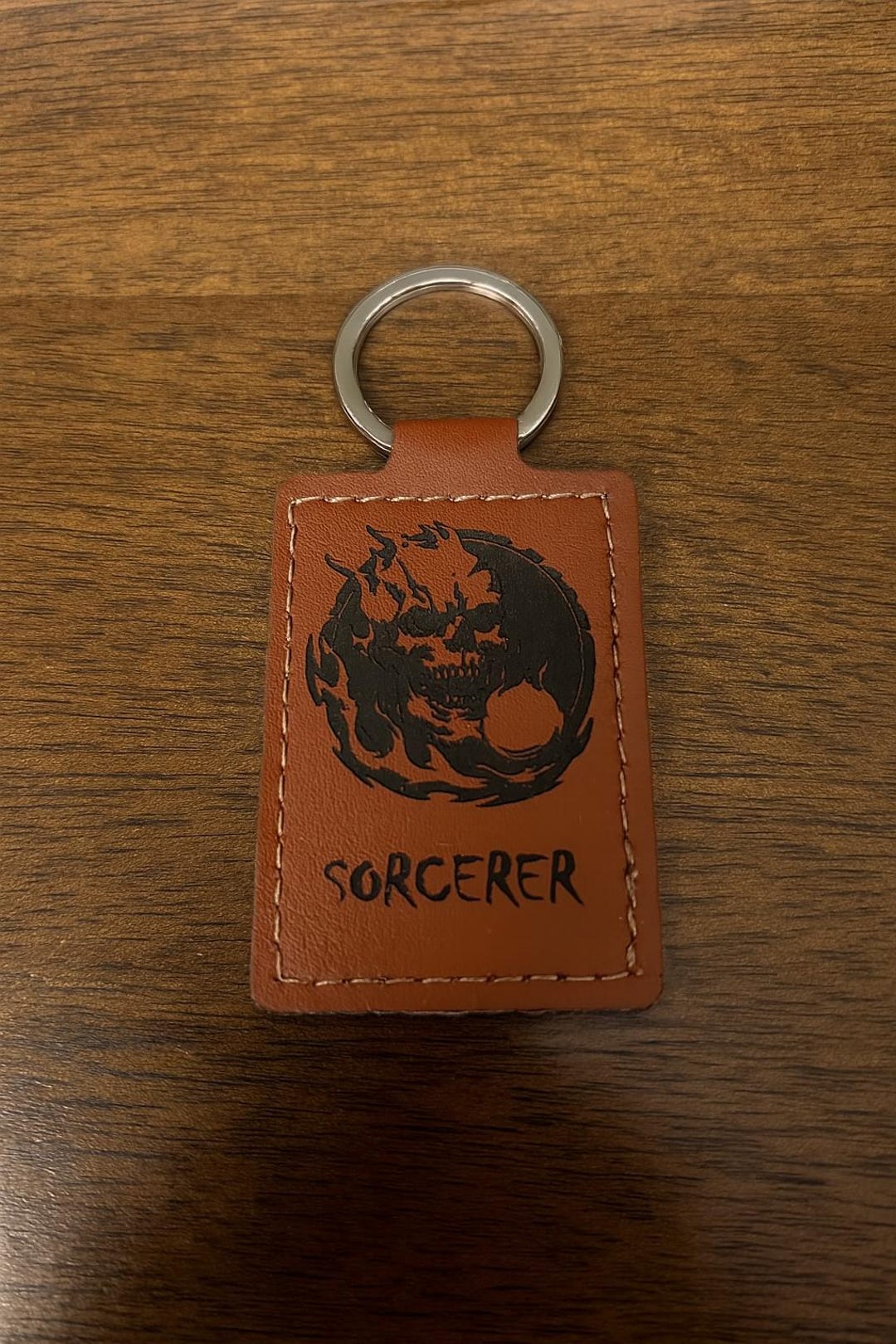 DND Class Leather Keychain - Laser Engraved Sorcerer Paladin Fighter ...