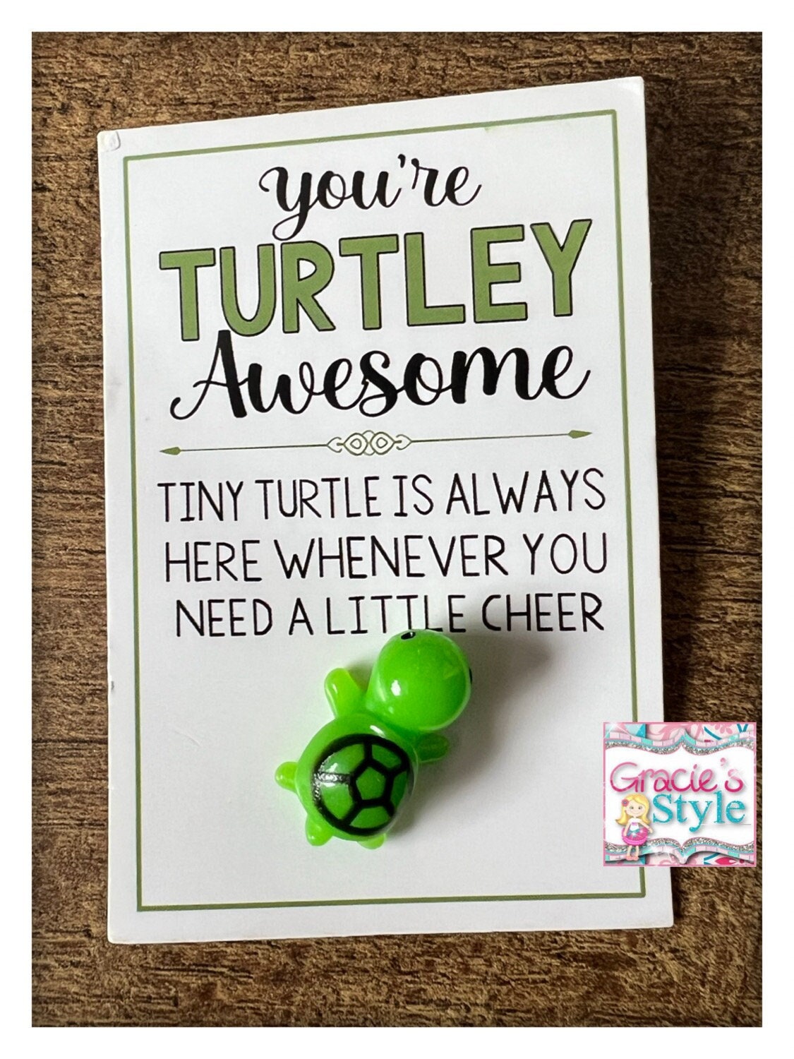 You're Turtley Awesome, Tiny Turtle Gift, Mini Turtle Gift, Pocket Hug ...