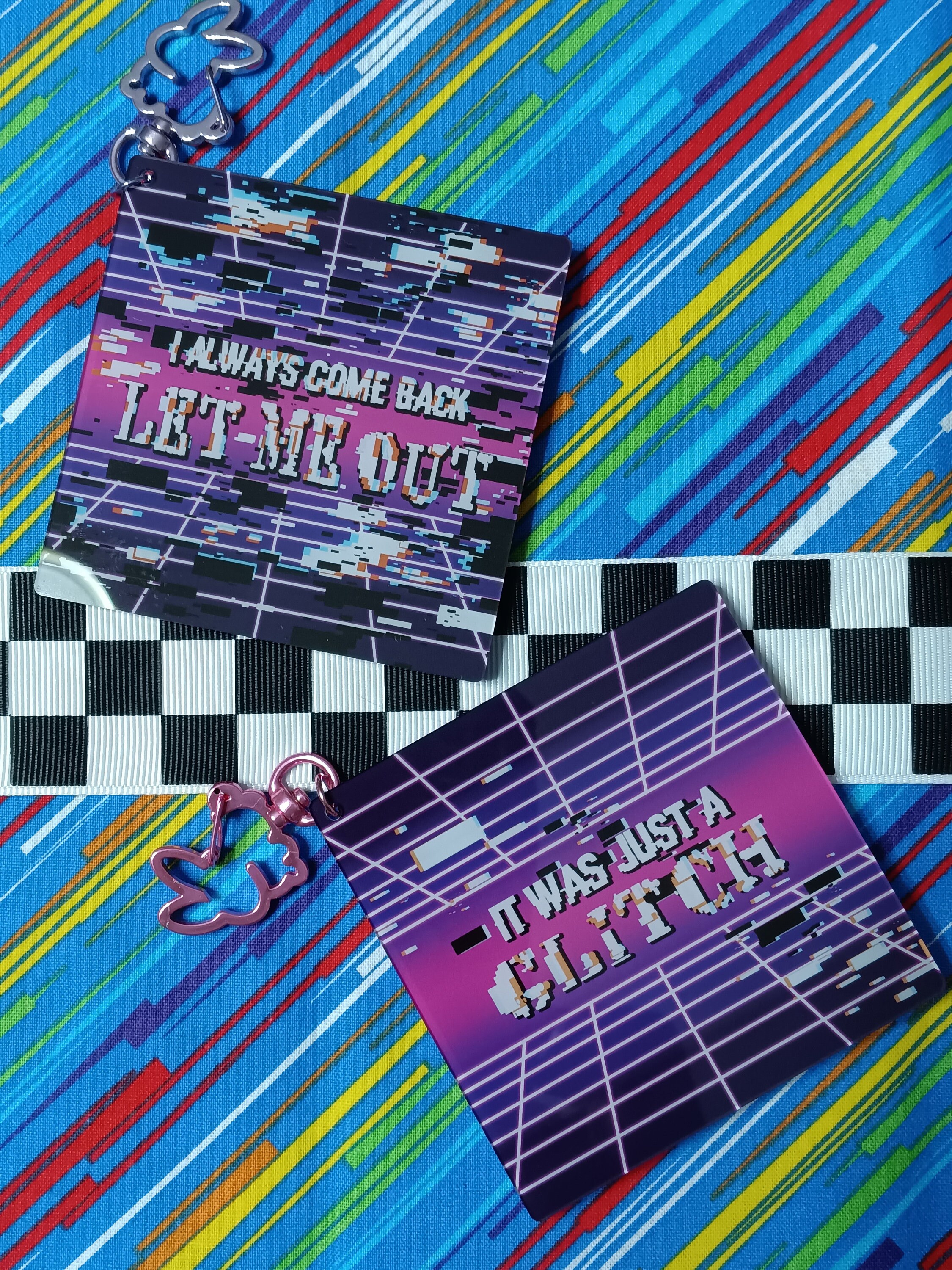 Vanny and Glitchtrap Spinner Charms! - FNAF Inspired Acrylic Spinning ...