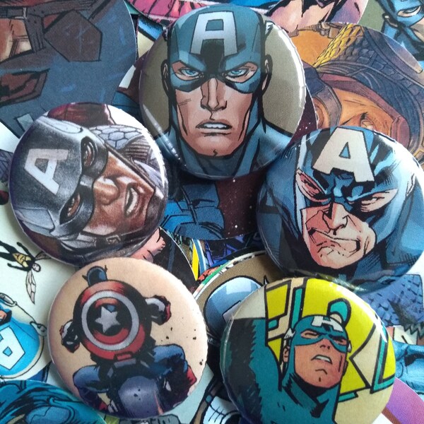 Captain America Pin - Etsy