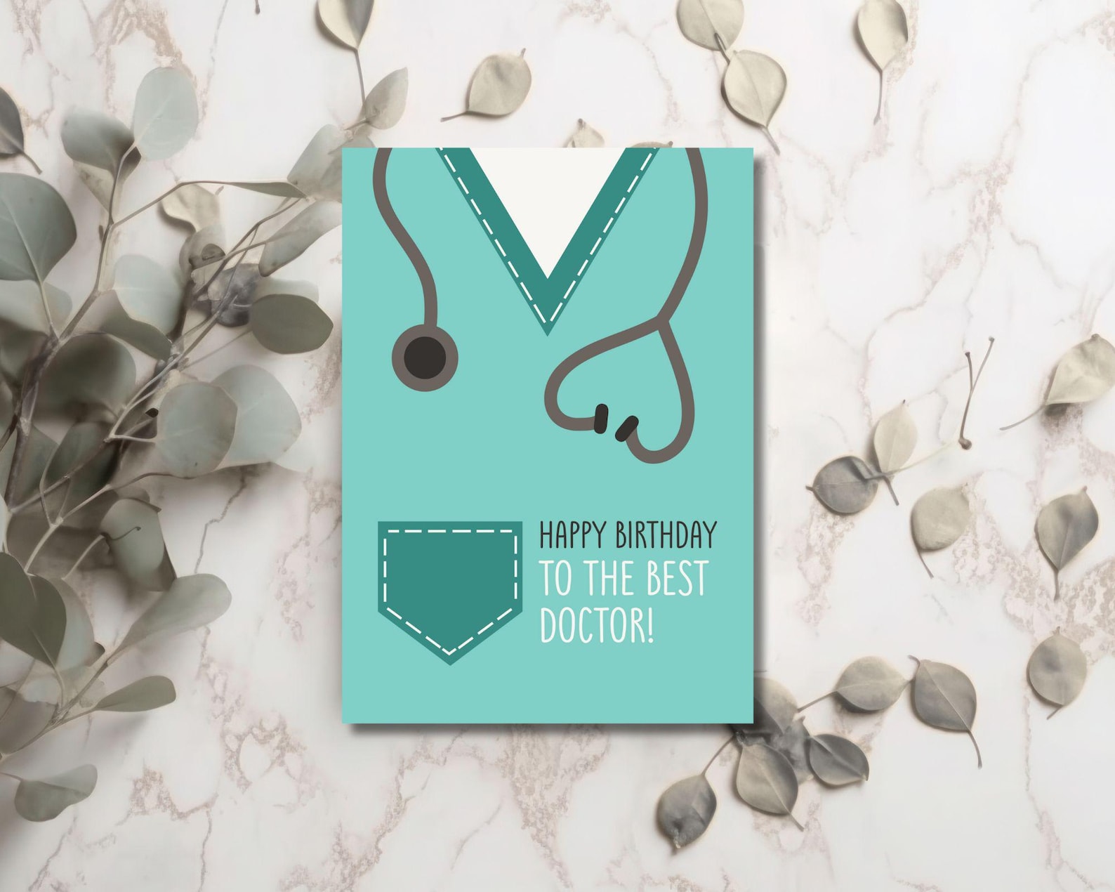 Doctor Birthday Card – Printable 5x7" Greeting – Digital Download for ...