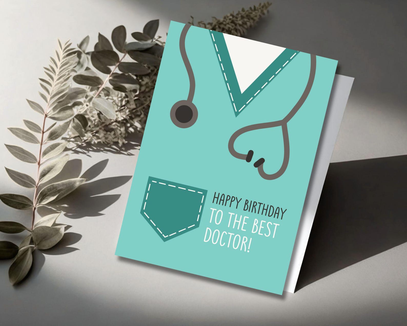 Doctor Birthday Card – Printable 5x7" Greeting – Digital Download for ...