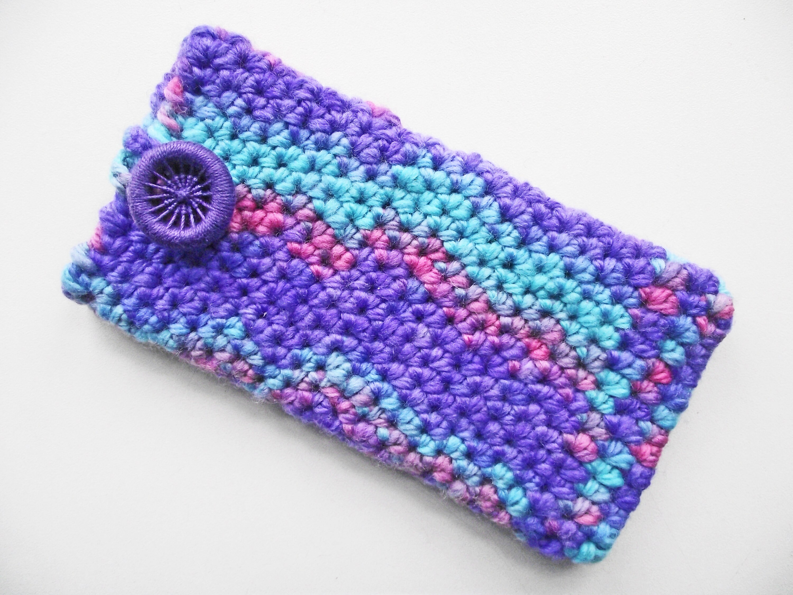 Glasses Pouch Purse Case or Bag Crocheted From Handspun - Etsy UK