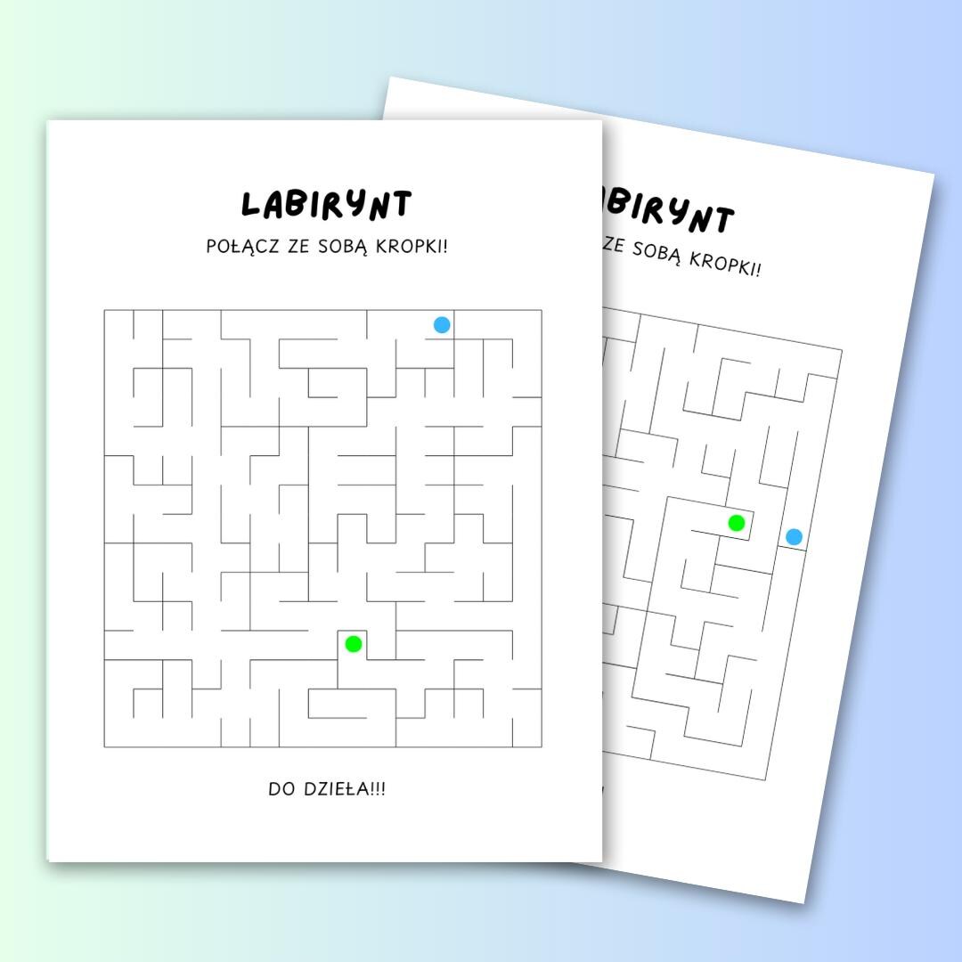 120 Printable Mazes for Kids | Polish Activity Bundle | Labirynty Do ...