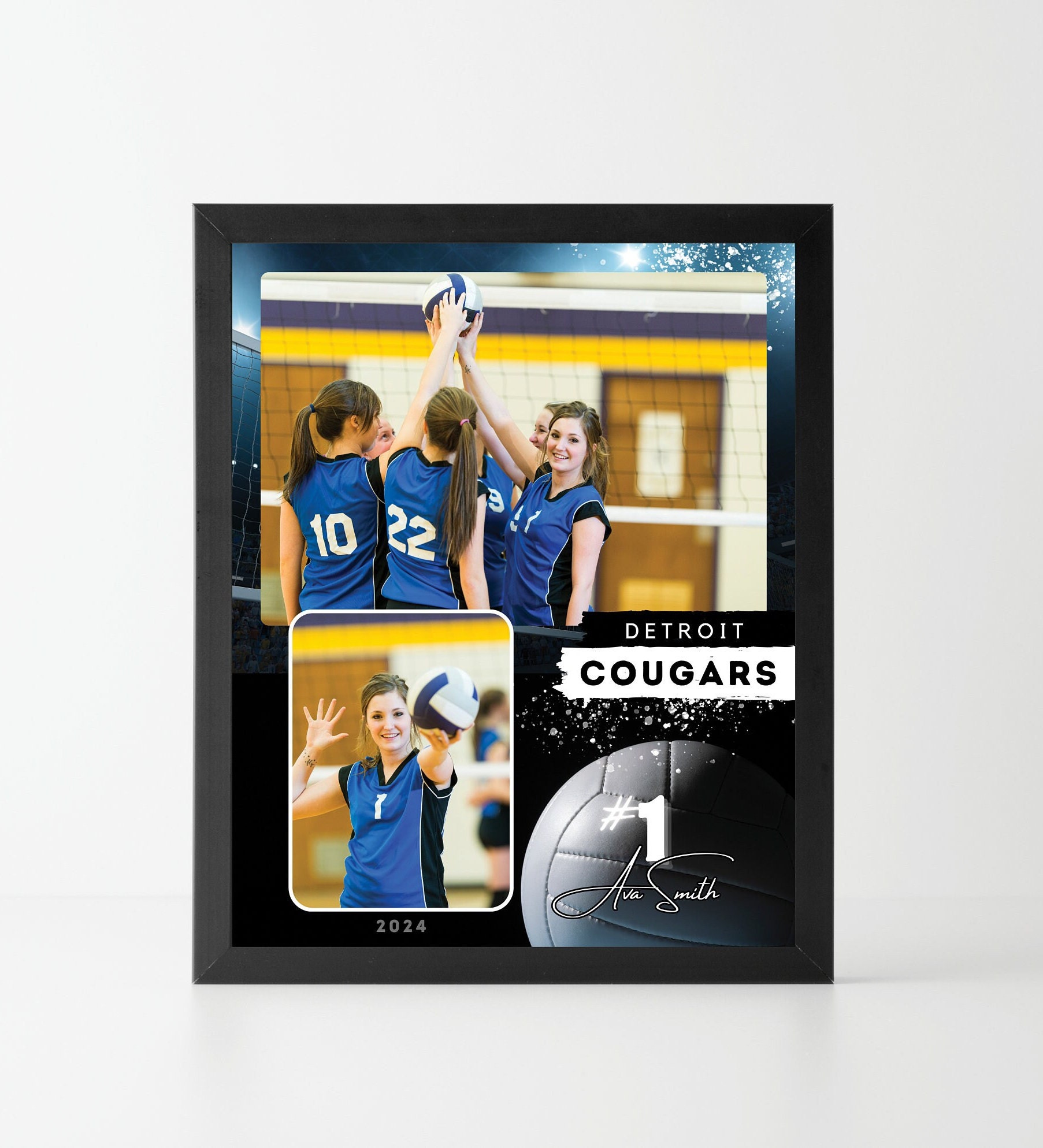 VOLLEYBALL Memory Mate Template for CANVA - Showcase Your Players With ...