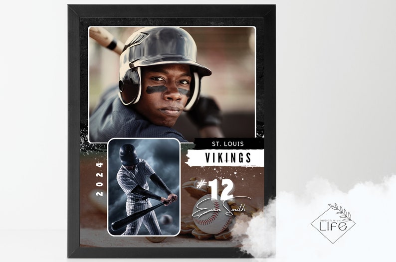 Baseball Memory Mate Template – Canva Photo Collage - Etsy