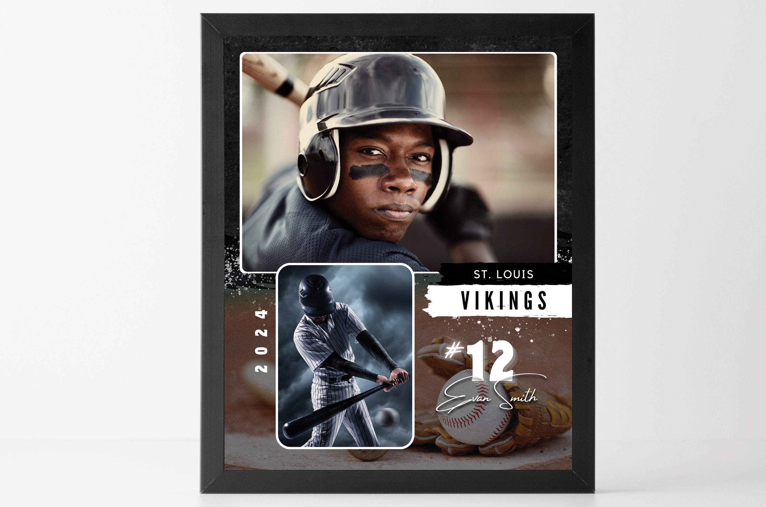 BASEBALL Memory Mate Templates for **canva** - Beautiful Template to ...