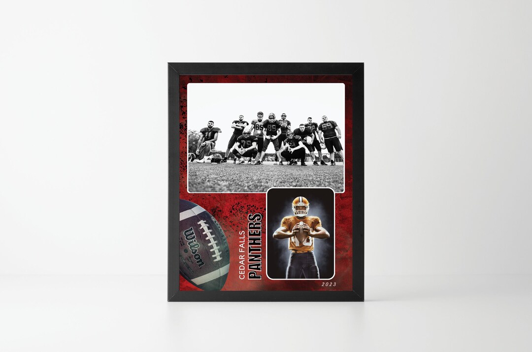 Football Memory Mate Template – Red and Black Canva Template (digital ...