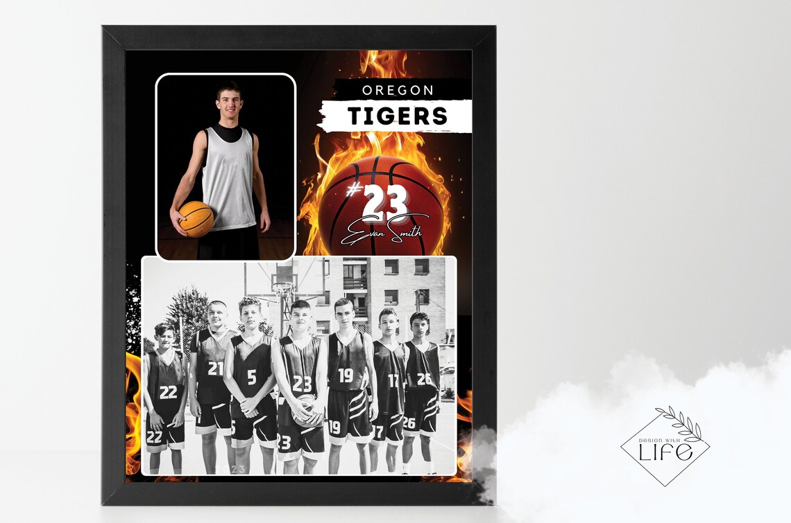 Memory Mate Basketball Template for Canva - Showcase Your Players With ...