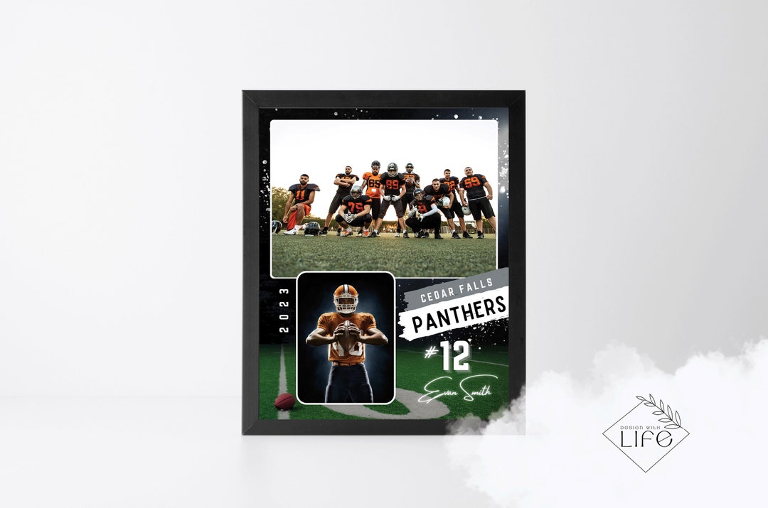 Football Memory Mate Template - Canva Photo Collage (digital Download ...