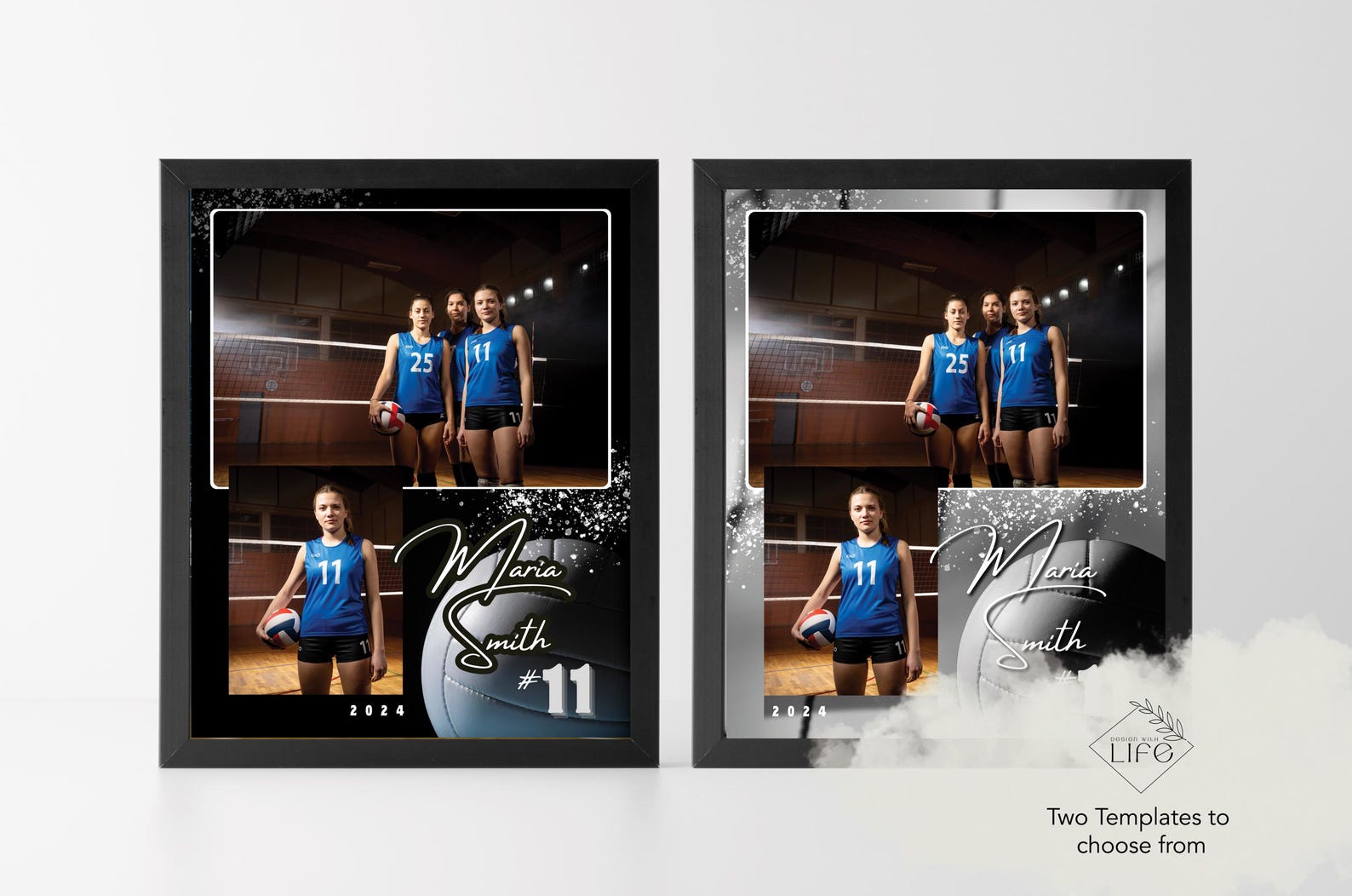 Volleyball Memory Mate Template: Canva Pro Team Photo Collage (digital ...