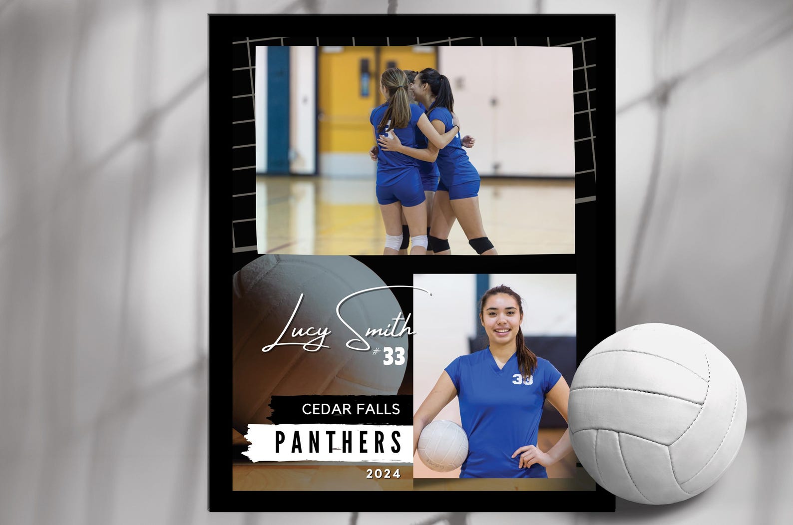 Volleyball Memory Mate Template: Canva Pro, Team Photos (digital ...