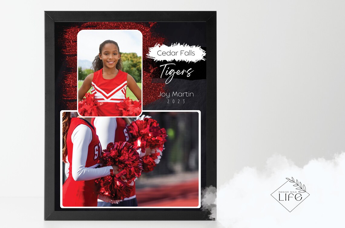 Memory Mate Template for Canva - Beautiful Red and Black Template to ...