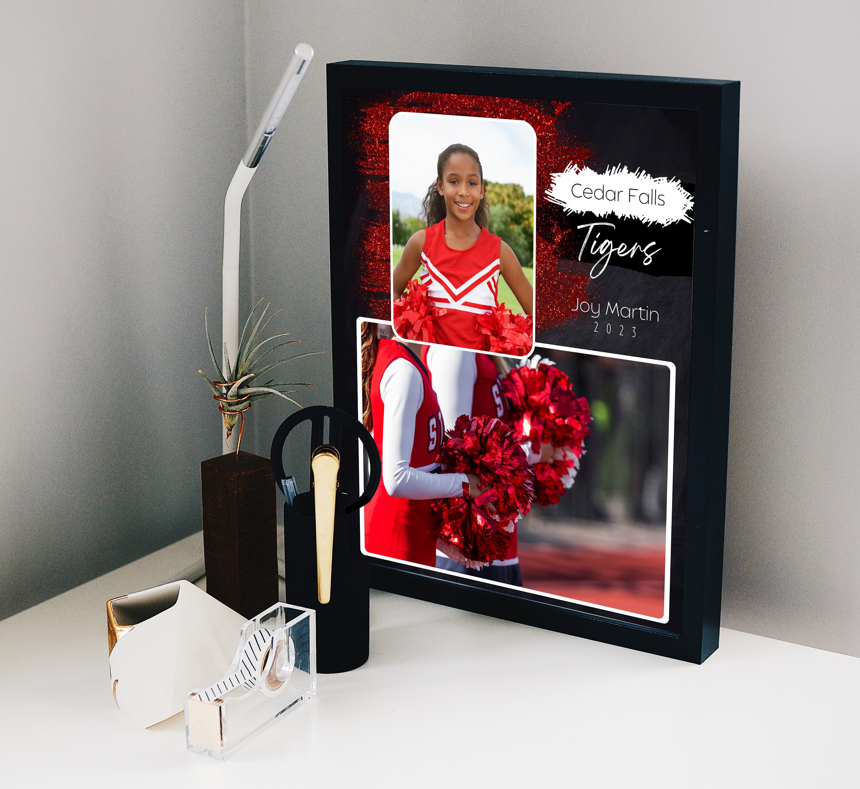 Memory Mate Template for Canva - Beautiful Red and Black Template to ...