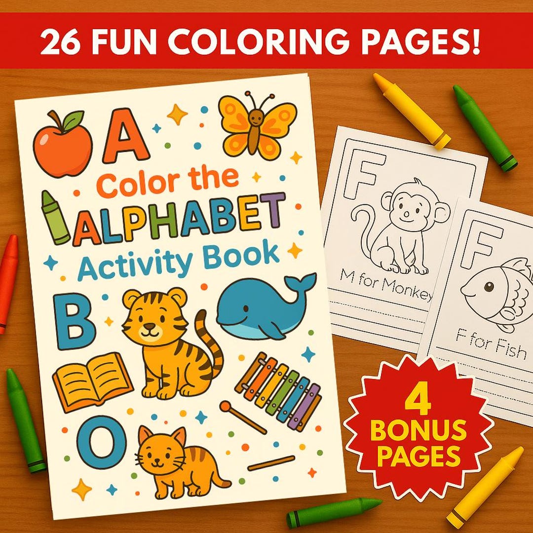 Alphabet Handwriting Practice Book for Kids – Fun Letter Tracing ...