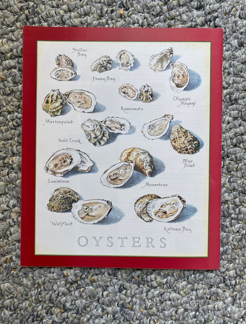 Oysters 1 - Cook's Illustrated Back Cover - Etsy