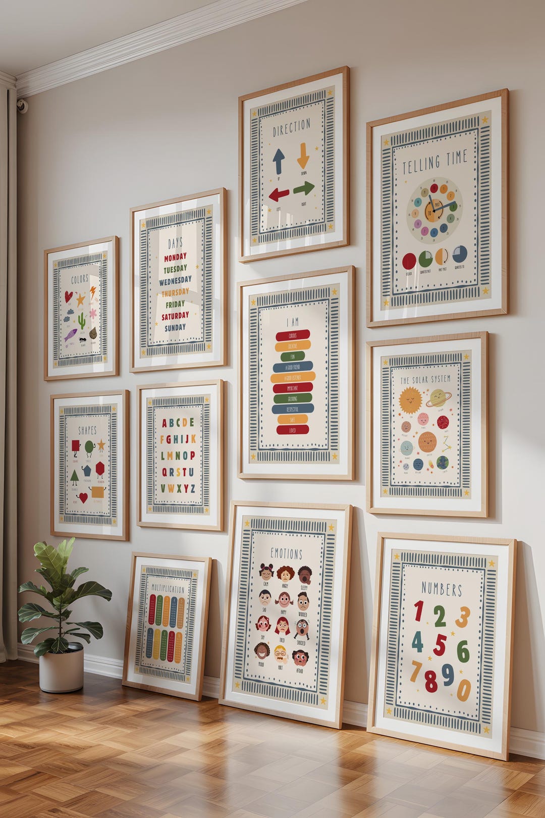 15 Educational Montessori Classroom Prints, Homeschool Toddler Nursery ...