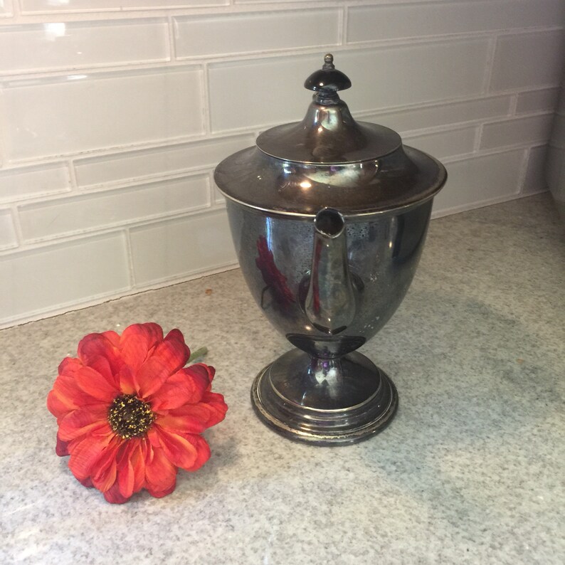 Silver Plate Teapot Paramount Art Deco Bakelite Knob - Etsy