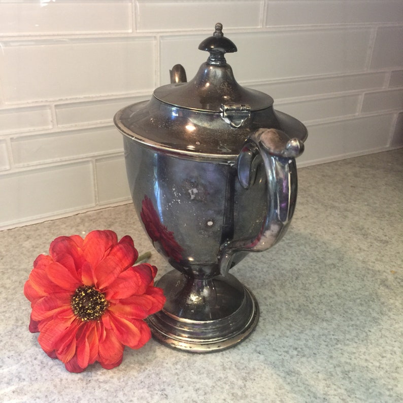 Silver Plate Teapot Paramount Art Deco Bakelite Knob - Etsy