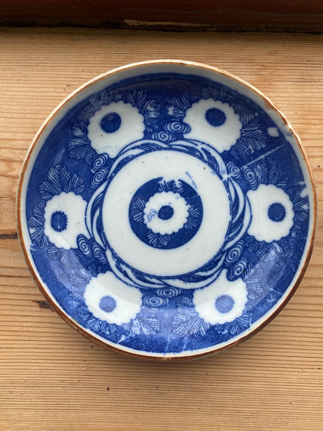 Vintage Japanese Porcelain Mini Plate | Floral Pattern Trinket Dish ...