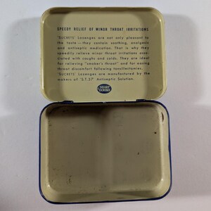 Sucrets Vintage Tin - Etsy