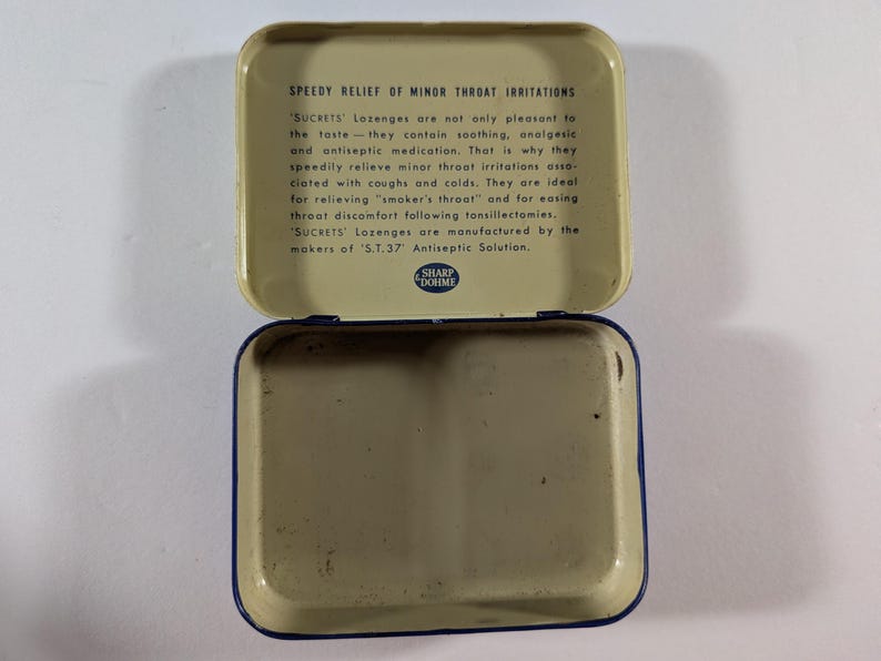 Sucrets Vintage Tin - Etsy