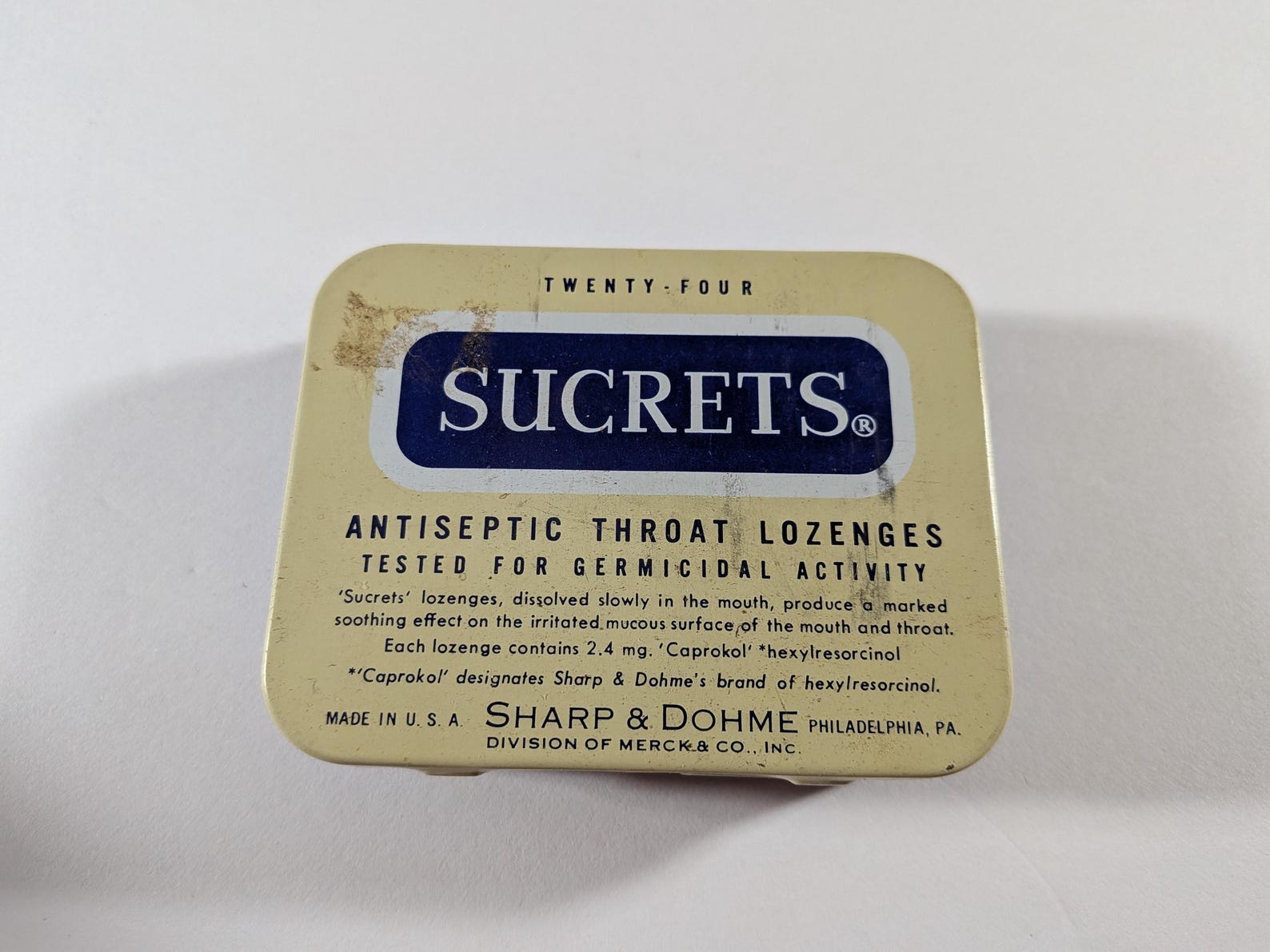 Sucrets Vintage Tin - Etsy