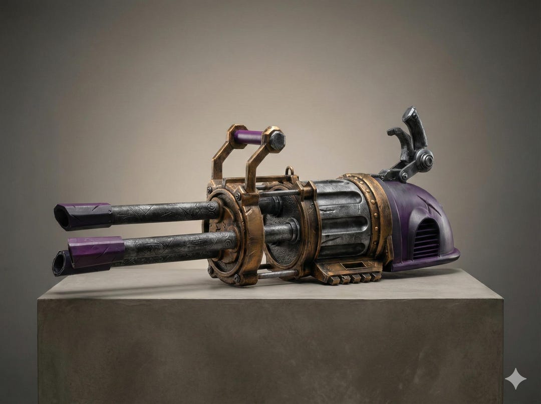 Arcane-inspired Jinx Pow Pow Minigun | Cosplay Prop 3d-printed Minigun ...