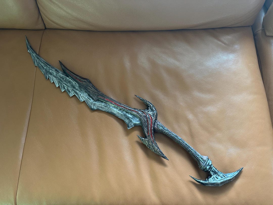 Skyrim Inspired Daedric Sword | Life-size Realistic 3d-printed Sword ...