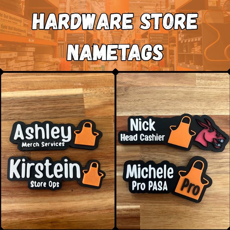 Custom Magnetic Name Tags - Etsy