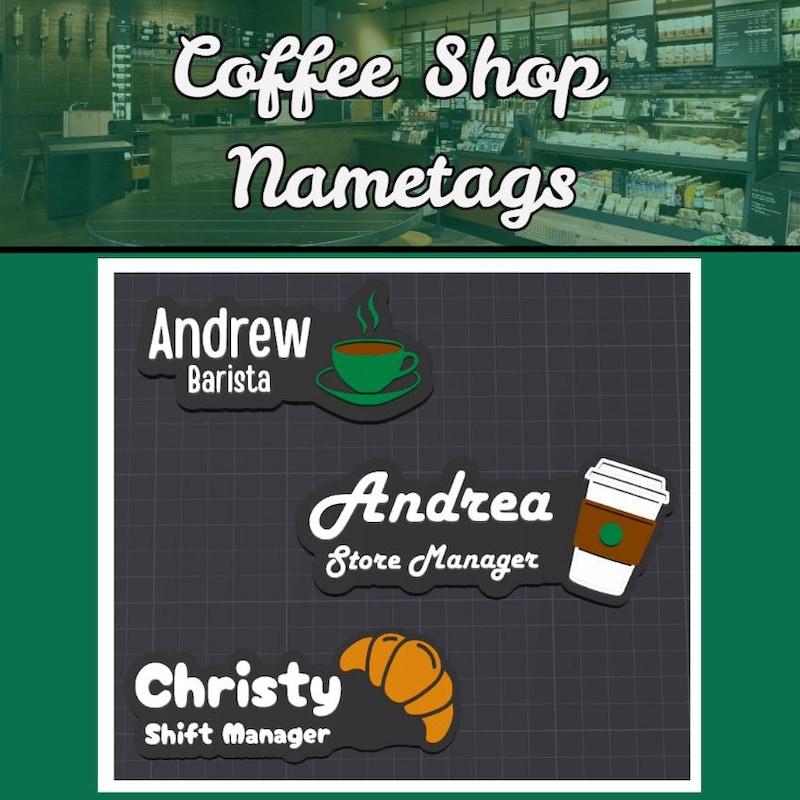 Starbucks Nameplate - Etsy