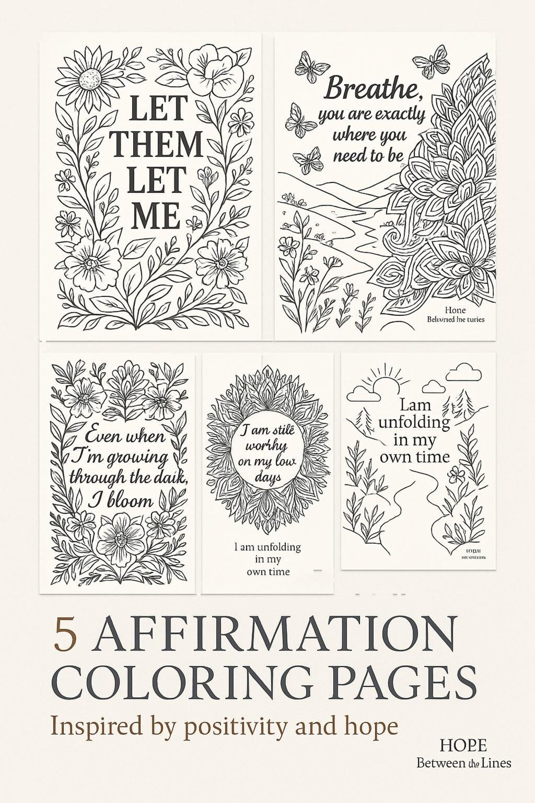 Hope Between the Lines- Printable Letters for Long Distance/ Prison ...